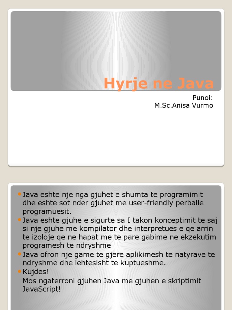 Prezantim Me Java | PDF