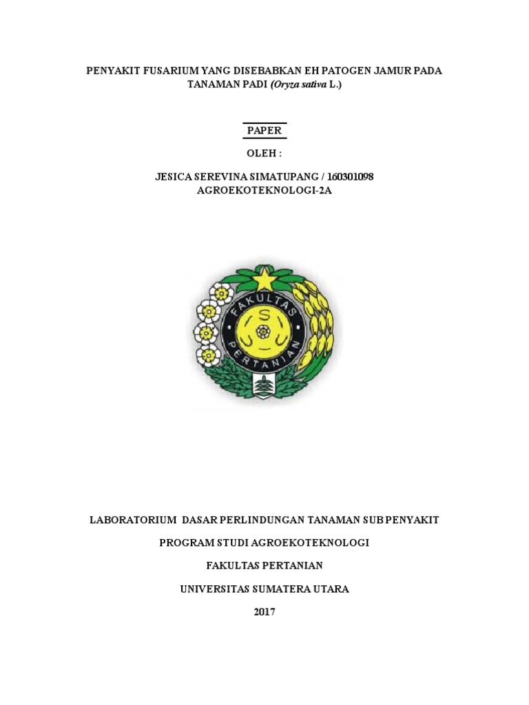 Penyakit Fusarium pada Tanaman Padi | PDF | Sains & Matematika