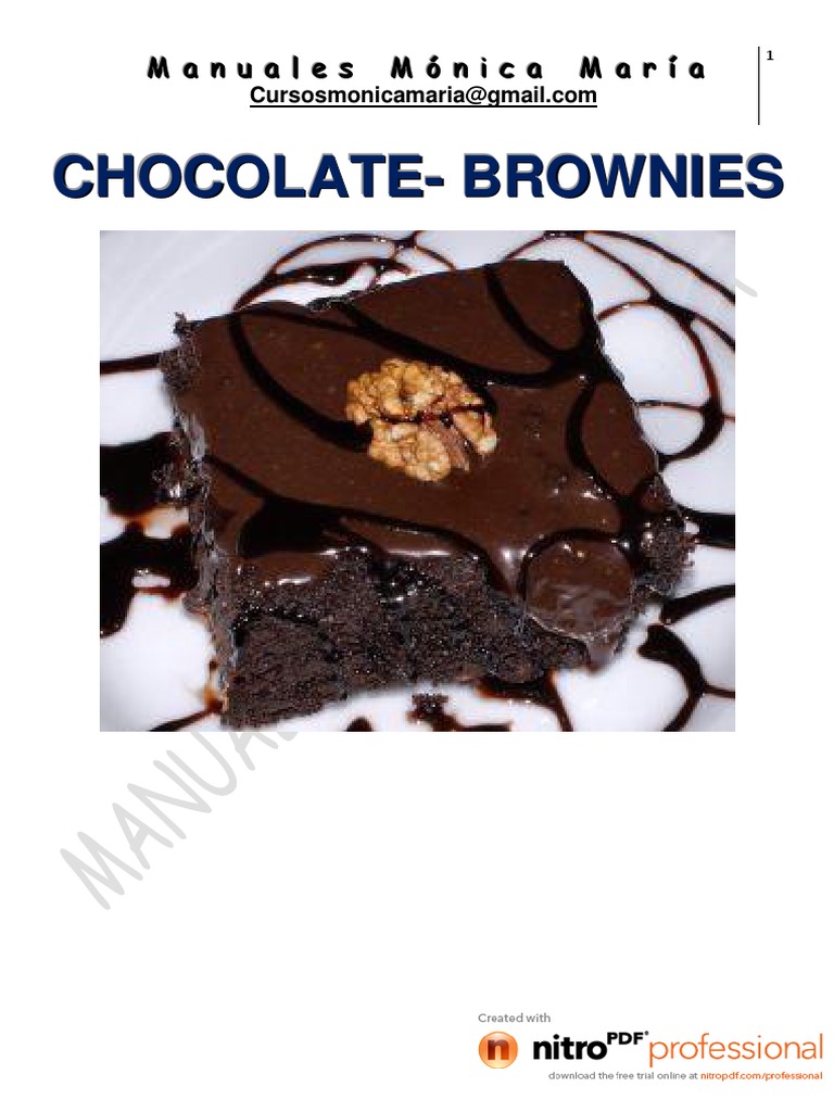 Chocolate-Brownies PDF | PDF | Crema | Chocolate