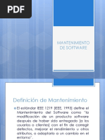 Mantenimiento Perfectivo | PDF | Software | Ingeniería de software