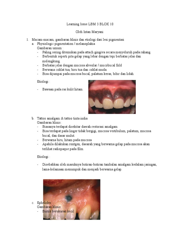 Learning Issue LBM 3 BLOK 10 | PDF