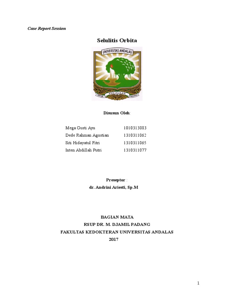 Crs Selulitis Orbita Fix | PDF