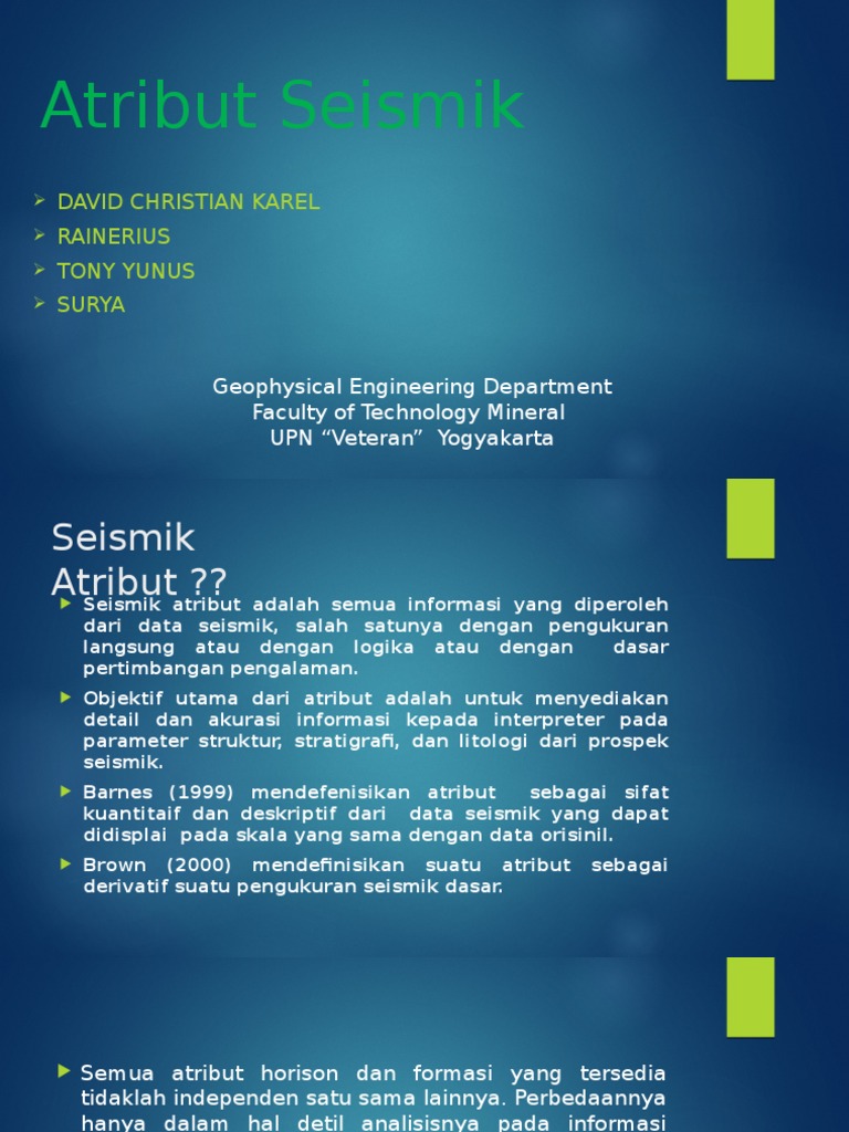 Atribut Seismik | PDF
