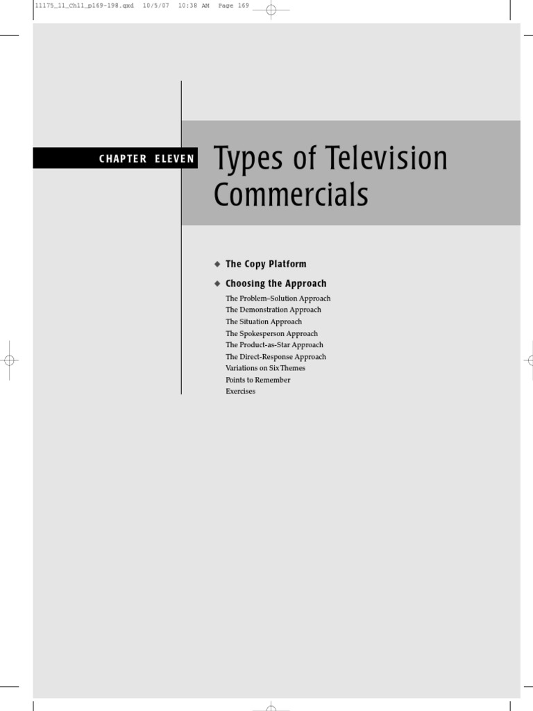 Types of Commercials | Television Advertisement | Watch