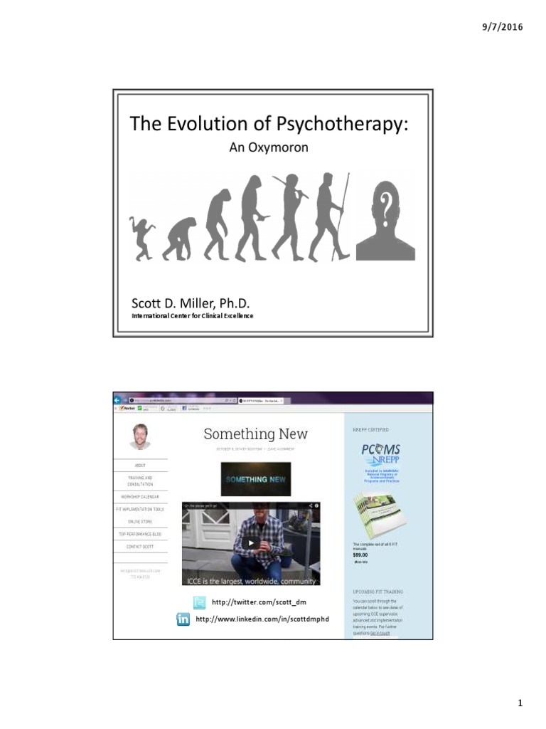 Evolution of Psychotherapy Handouts | PDF | Cognitive Behavioral Therapy | Psychotherapy