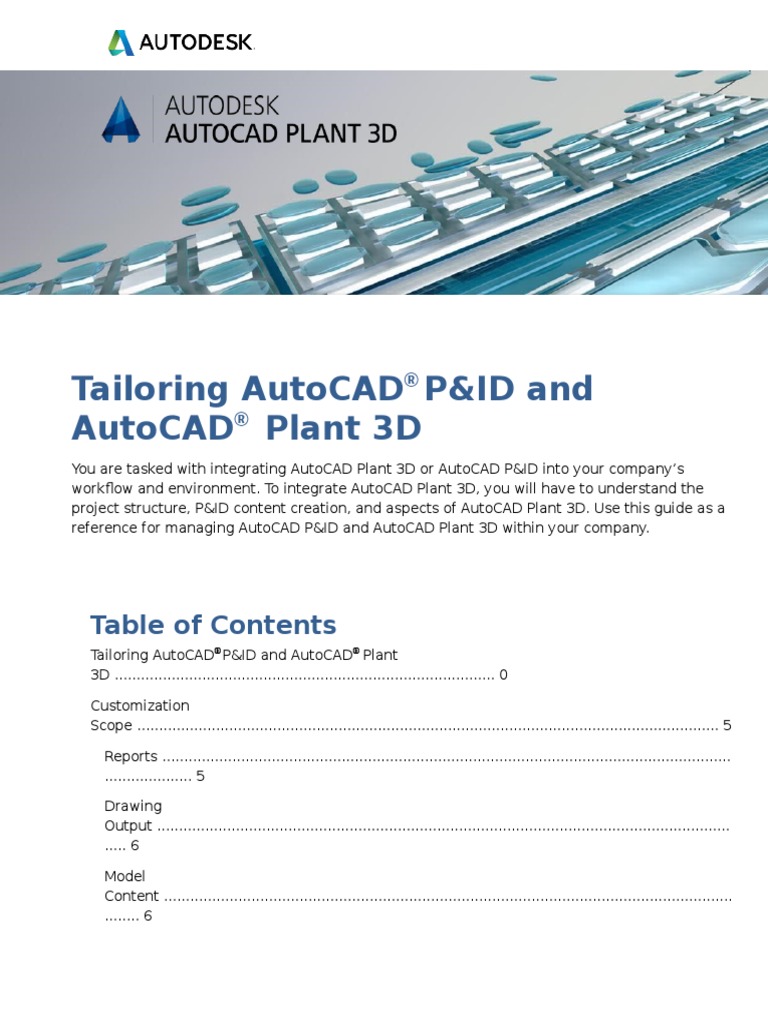 Tailoring AutoCAD PnID and Plant 3D | PDF | Microsoft Sql Server | Databases