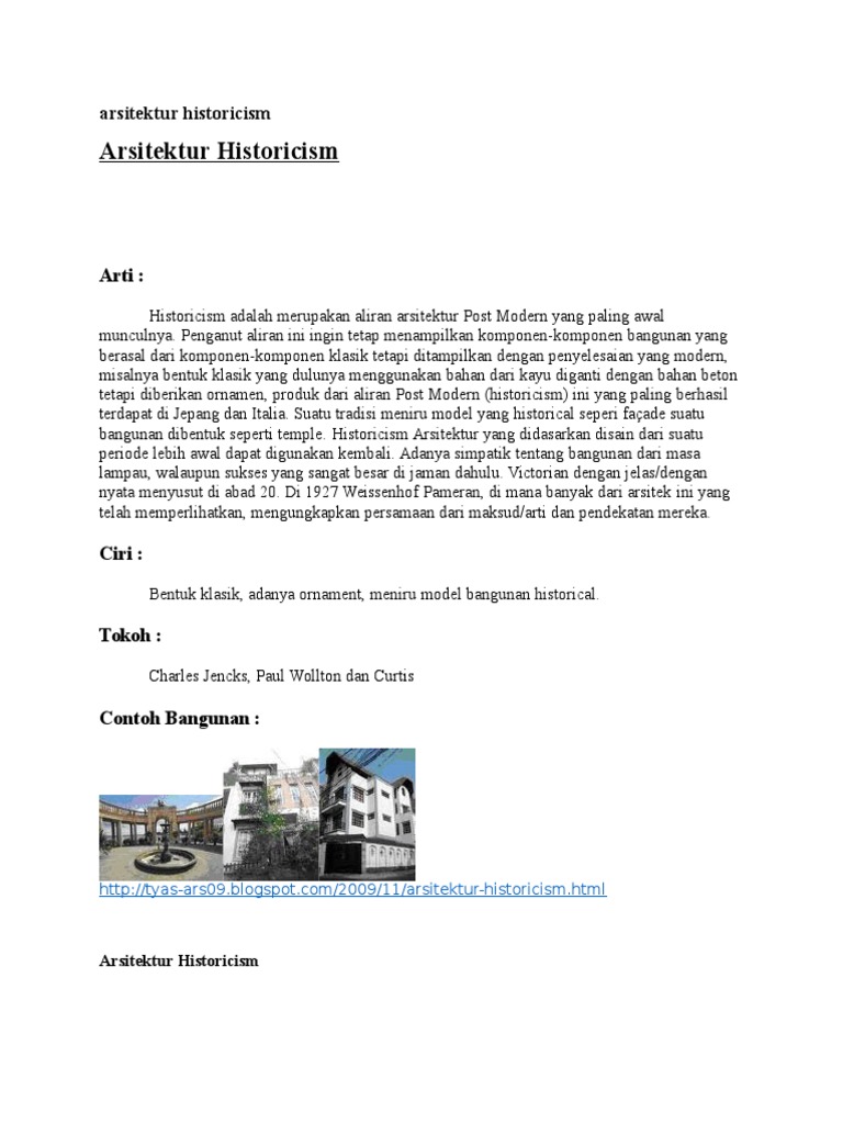 Arsitektur Historicism: Gaya dan Contoh | PDF | Ilmu Sosial | Seni