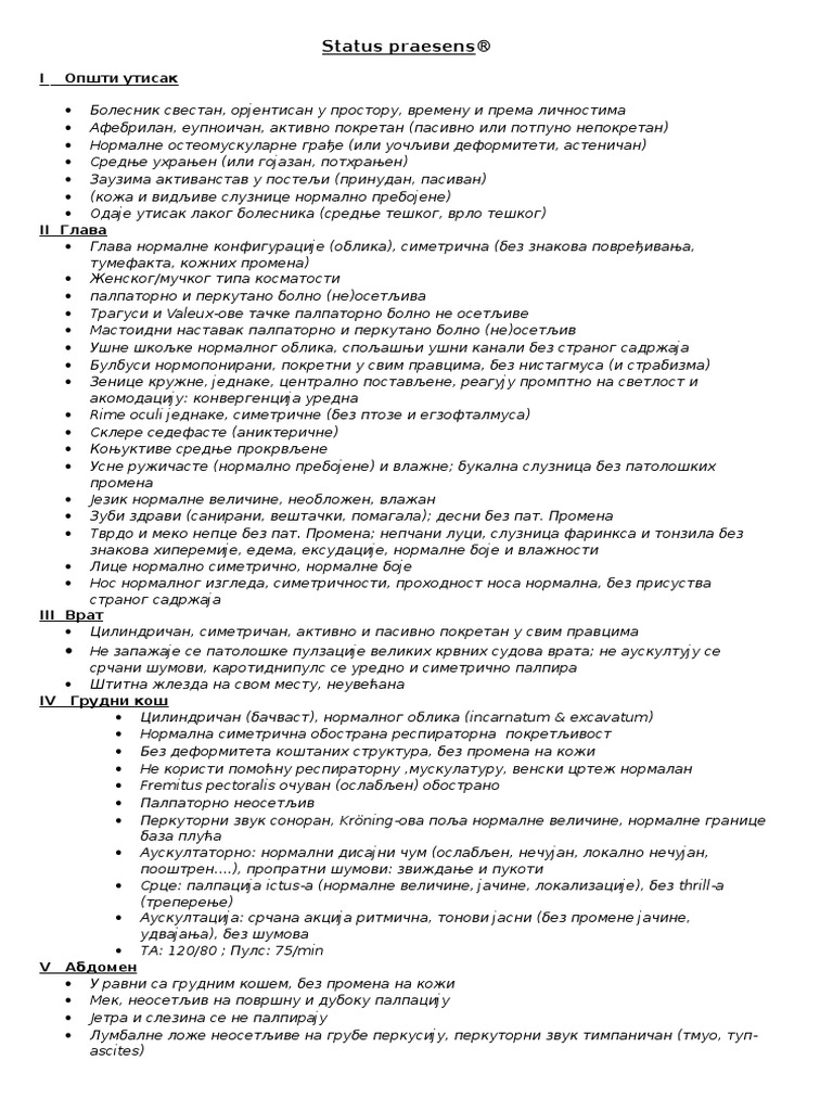 Status Praesens | PDF