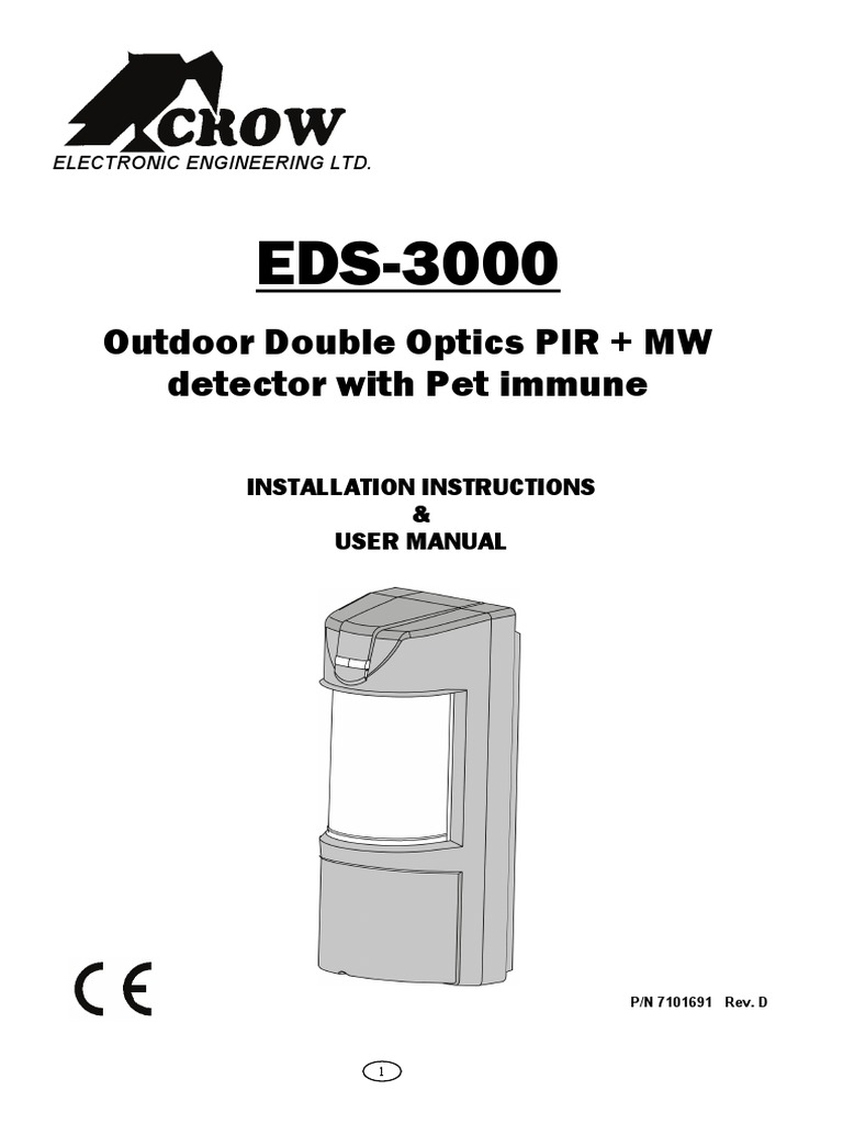 Manual de Instalacion Eds-3000 Sensor Movimiento | PDF | Switch ...