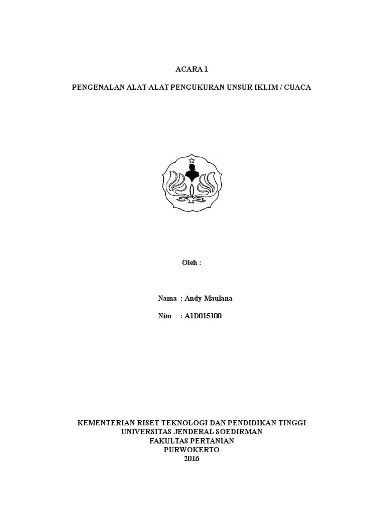 Pengenalan Alat Pengukur Cuaca dan Iklim | PDF