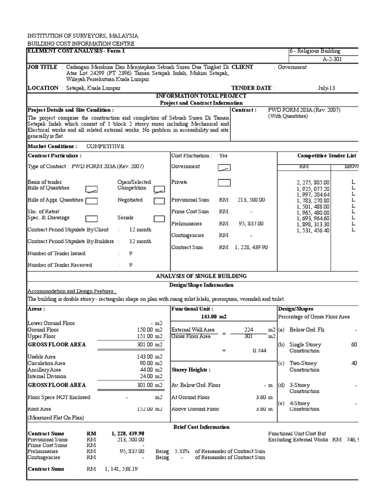 ECA Bungalow | PDF | Wall | Framing (Construction)