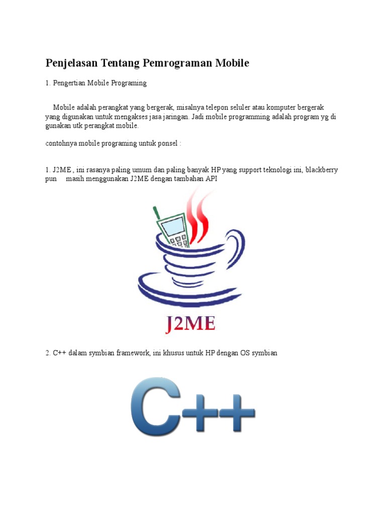 Panduan Pemrograman Mobile | PDF