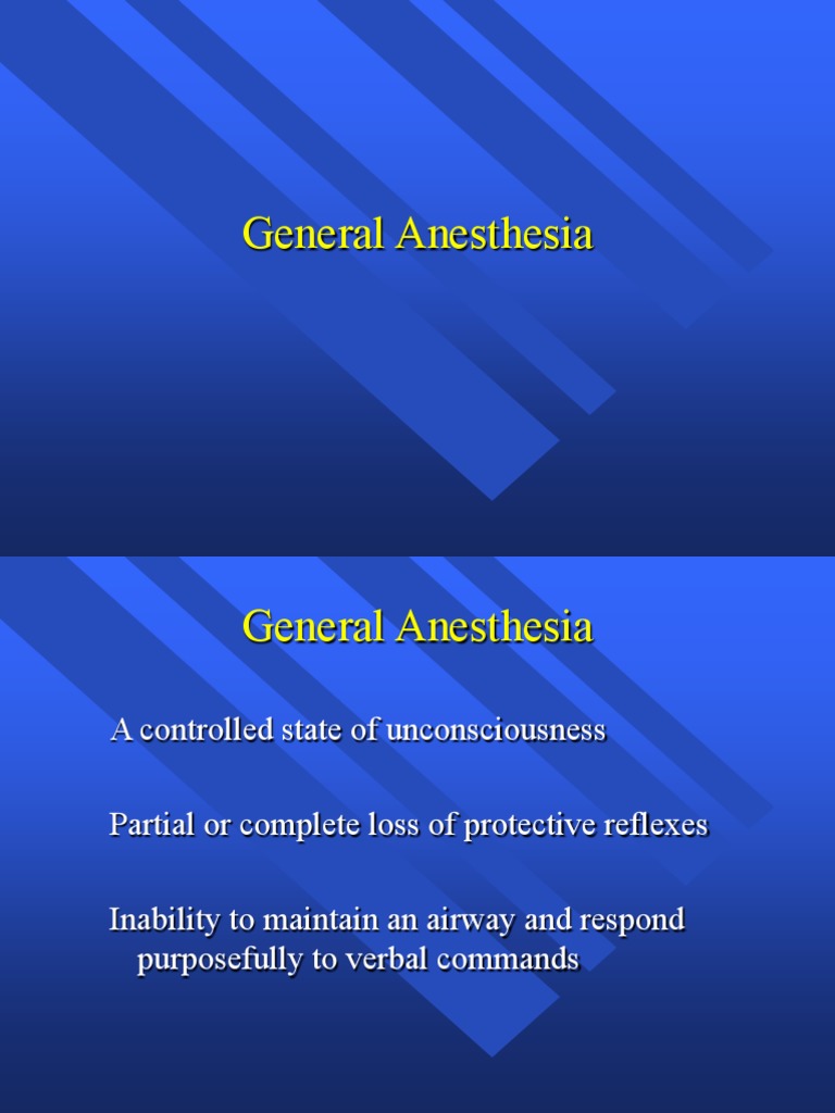 General Anaesthesia | PDF | Anesthesia | Surgery