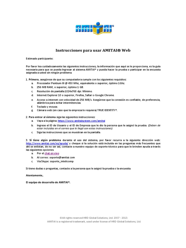 Candidate Instructions For Using AMITAI Web V8 Es | PDF Candidate Instructions For Using AMITAI Web V8 Es | PDF