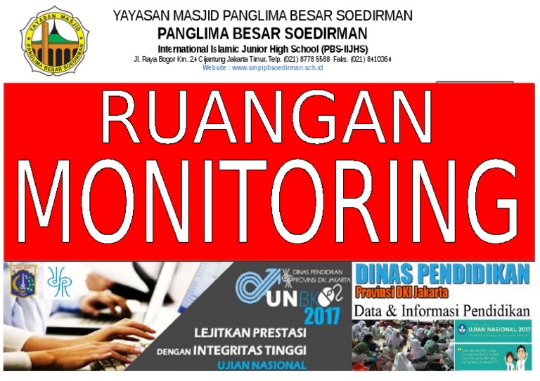 Ruangan Monitoring Unbk 2017 | PDF