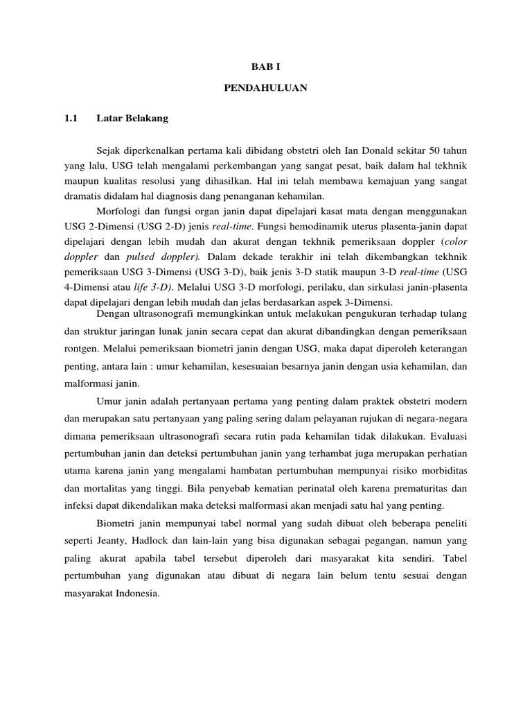 USG dan Biometri Janin | PDF