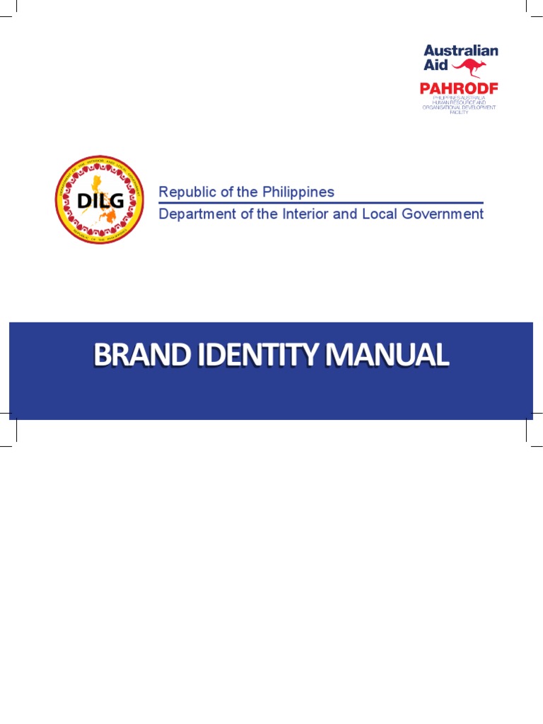 DILG Brand Identity Manual PDF | PDF | Arial | Communication Design