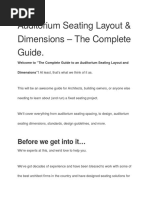 Theatre and Cinema Seating Design Guide | PDF | Movie Theater