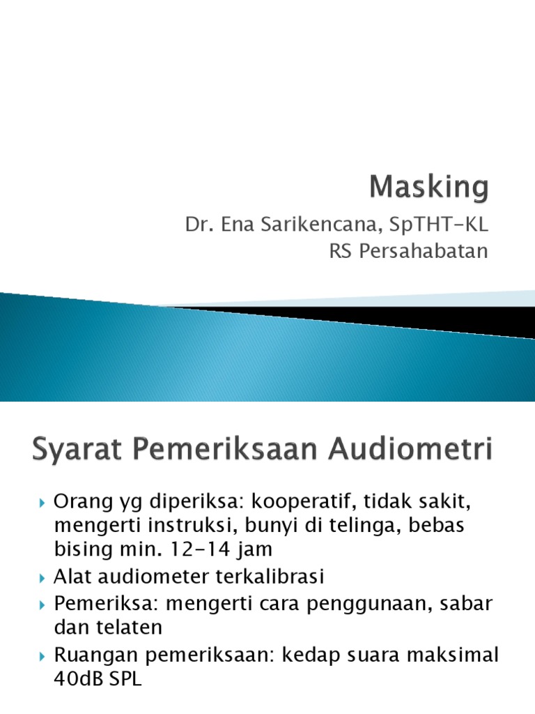 Masking Dan Dilema Masking | PDF