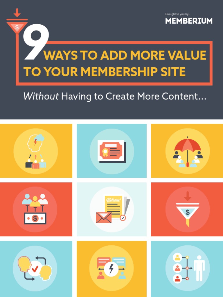 9 Ways To Add Value To Your Membership Site PDF | PDF | Direct ...