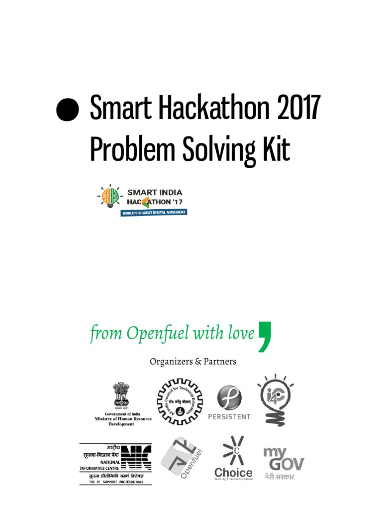 Pre Hackathon Problem Solving Kit v1.1 | PDF | Automation | Internet Of ...