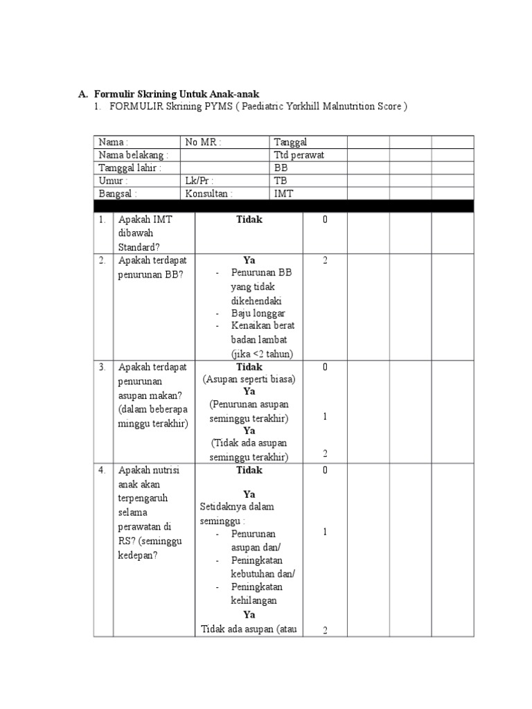Tugas Contoh Formulir IOM | PDF