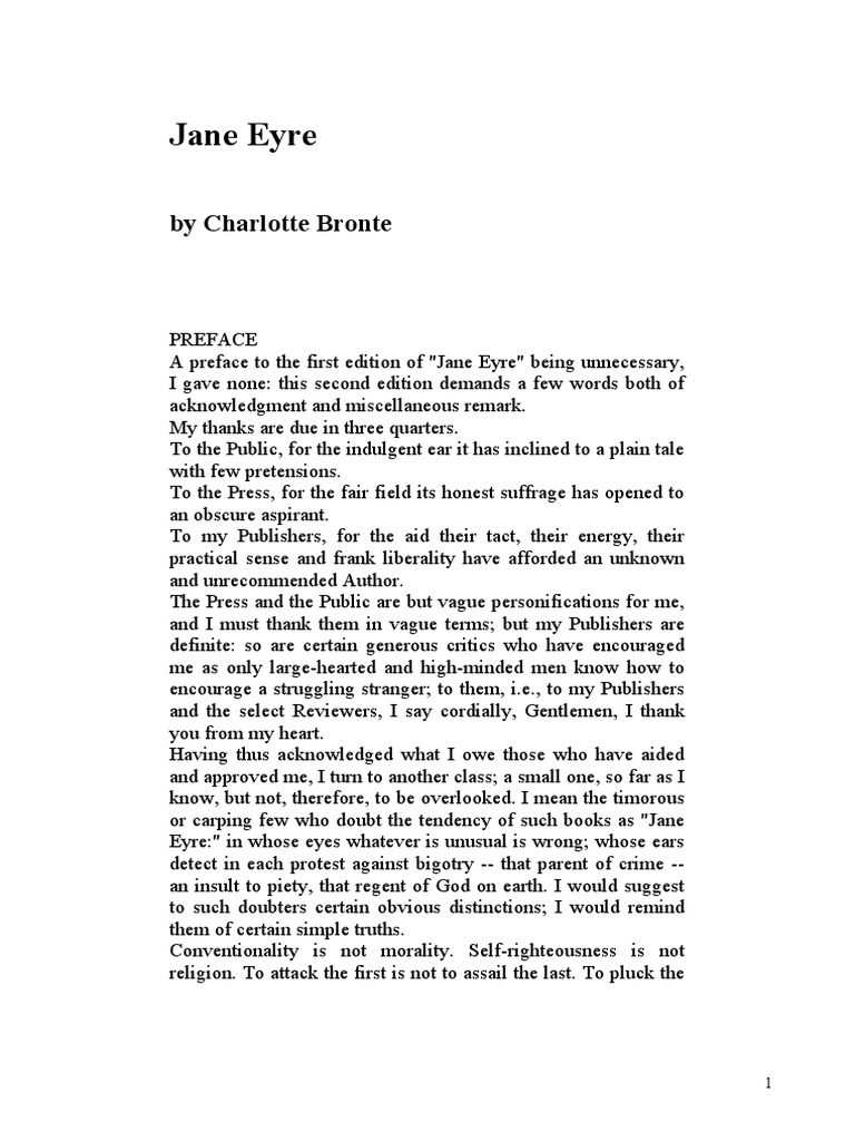 Jane Eyre | PDF | Jane Eyre | Bed