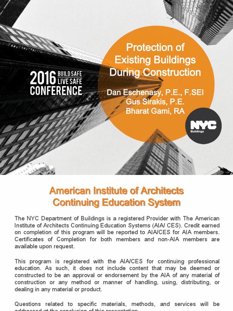 Protection of Existing Buildings PDF | PDF | Deep Foundation | Demolition