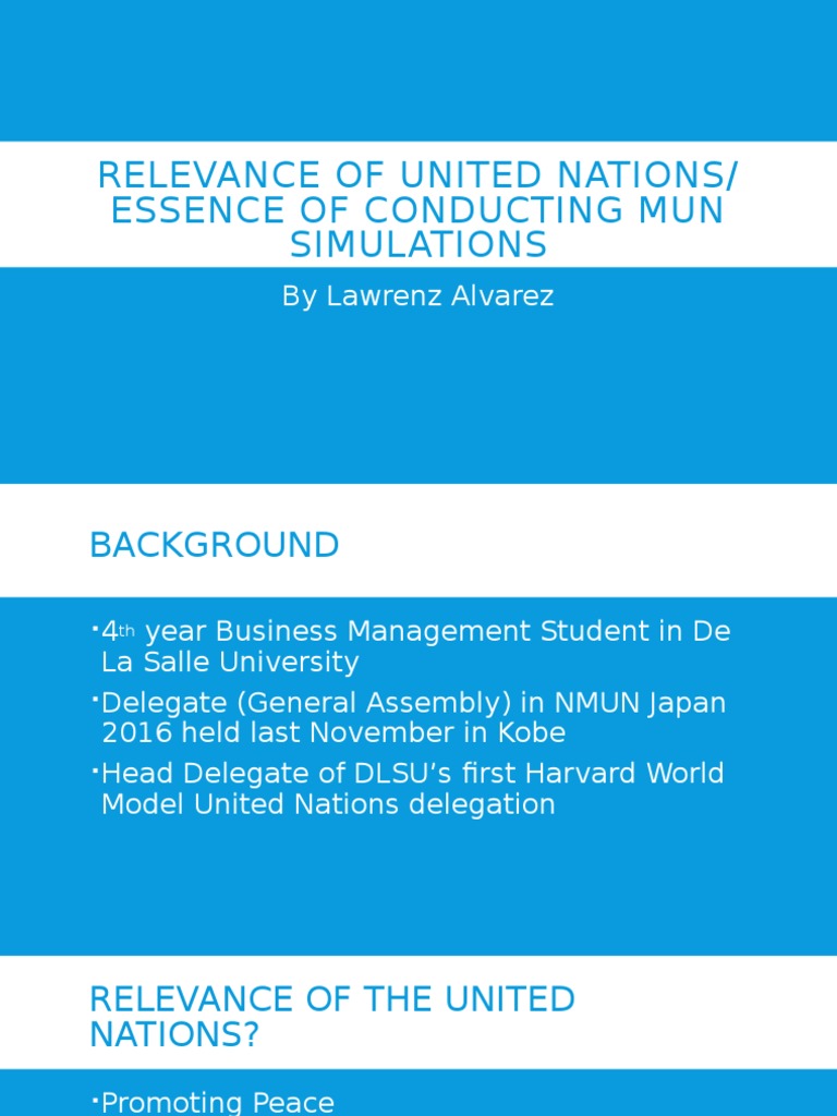 Relevance of United Nations | PDF | Politics