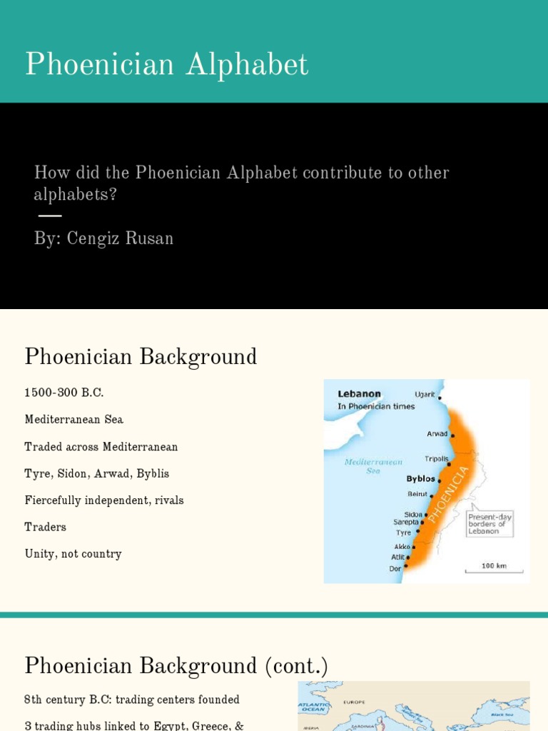 Phoenician Alphabet | PDF | Phoenicia | Alphabet