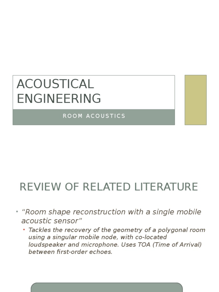 Acoustical Engineering | PDF