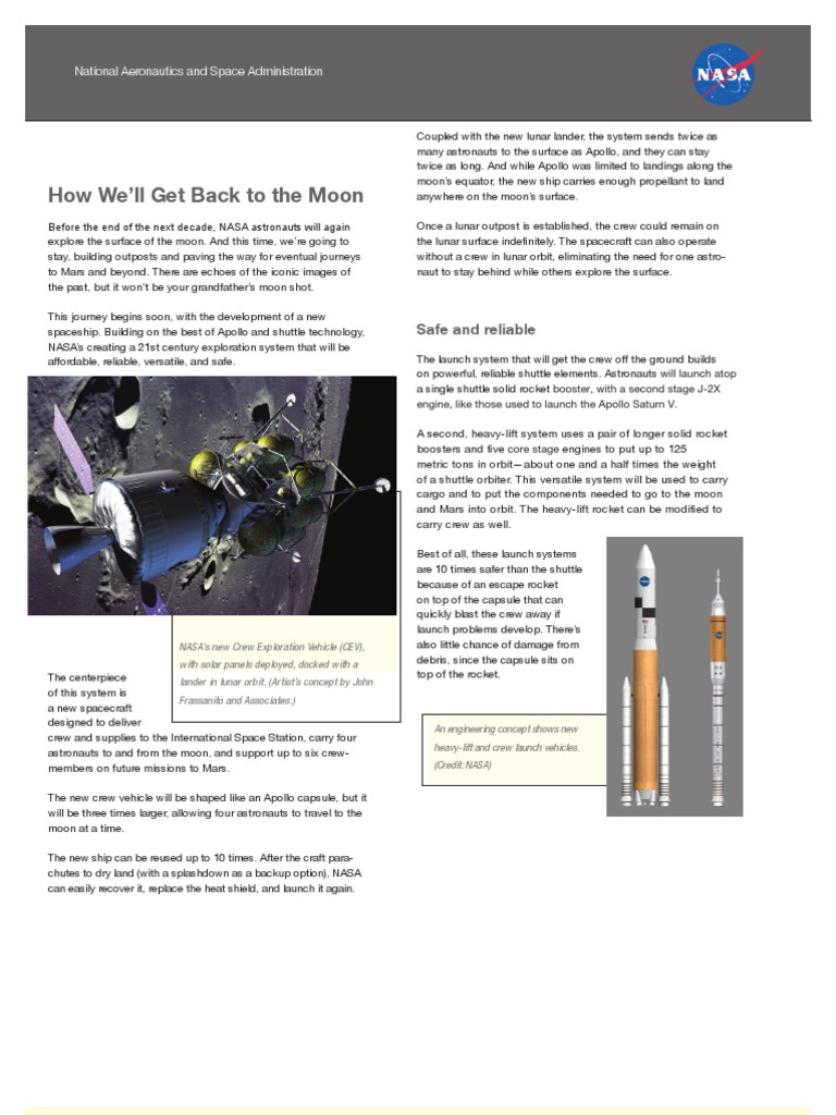 NASA 136541main CEV Fs Hi | PDF | Nasa | Apollo Program