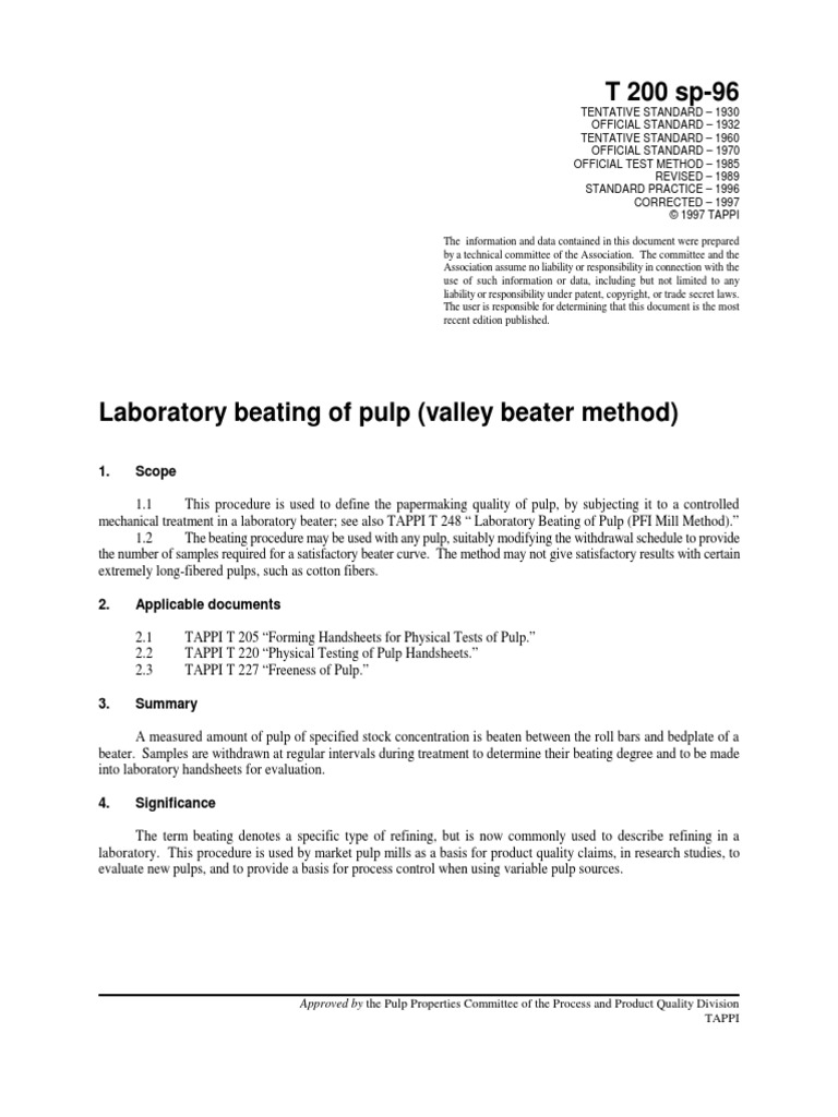 T200 PDF | PDF | Pulp (Paper) | Paper