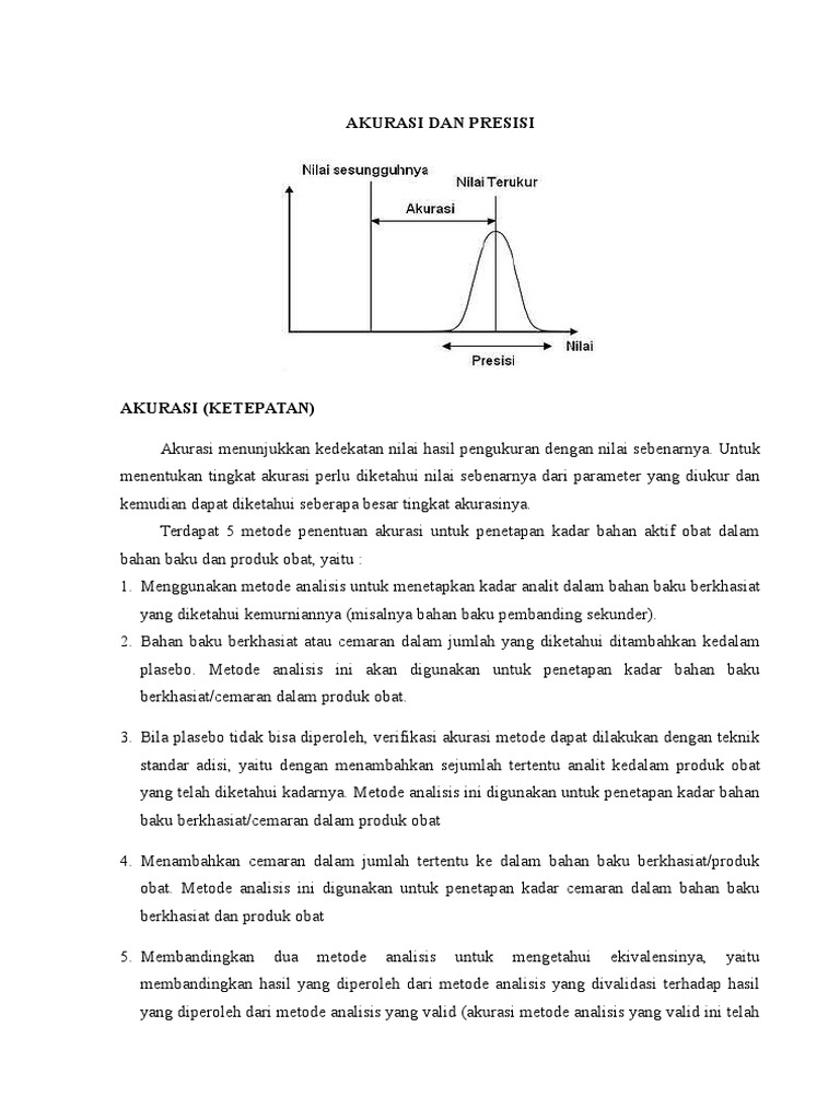 Akurasi Dan Presisi | PDF