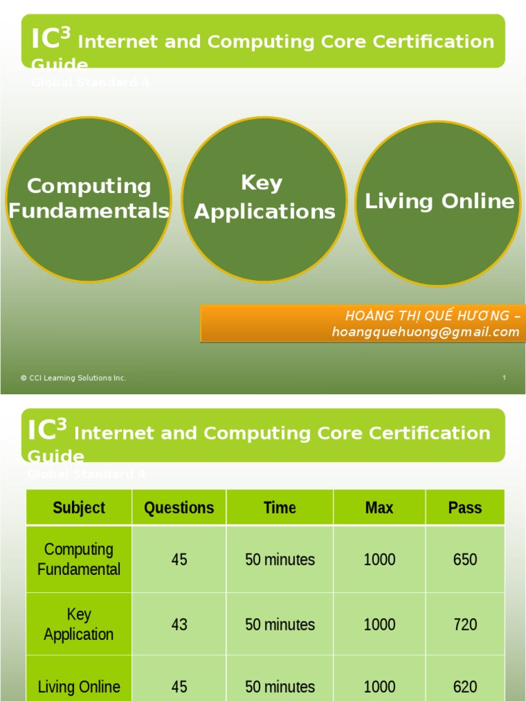 IC3 Computing Fundamental - Operating Systems | PDF | Operating System ...