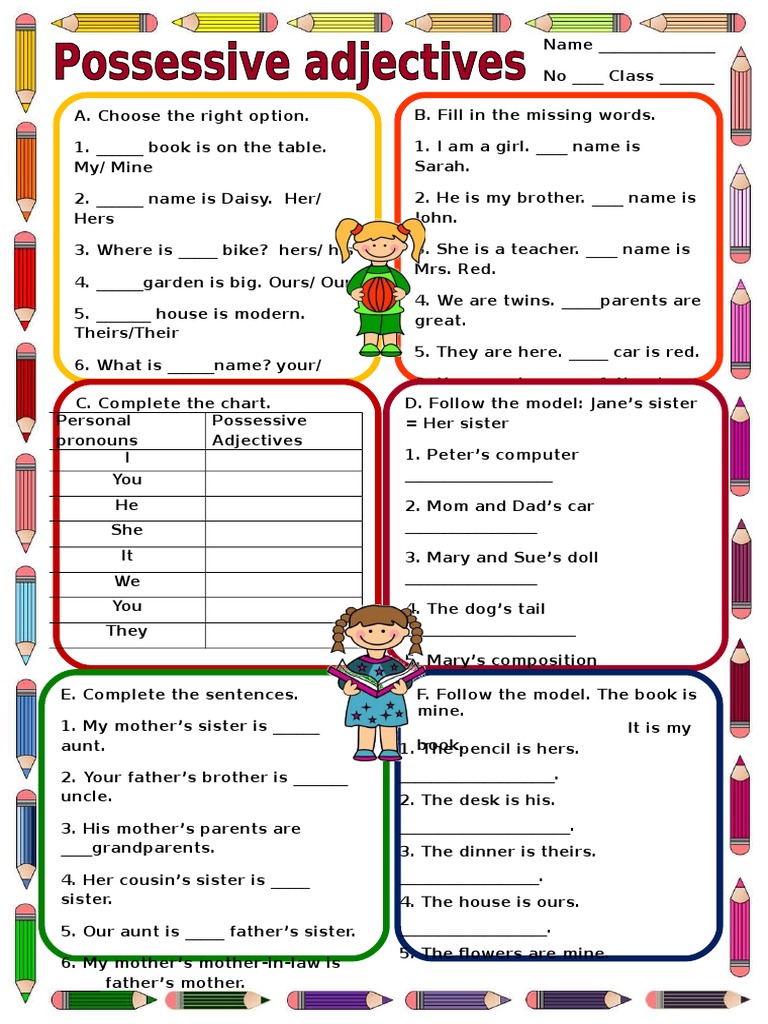 Possessive Adjectives | PDF | Semiotics | Syntactic Relationships