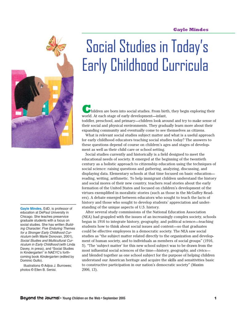 Social Study PDF | PDF | Curriculum | Early Childhood Education