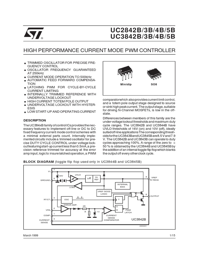 UC3842B 43 44 45. UC2842-3-4-5pdf PDF | PDF | Amplifier | Electronic ...
