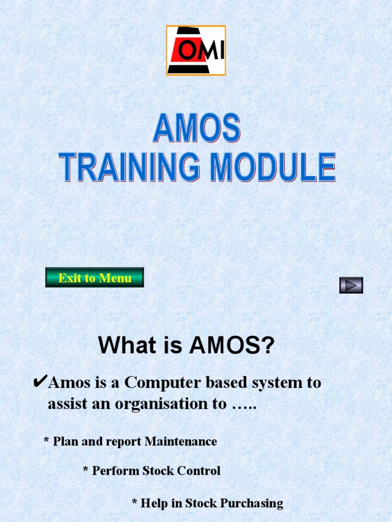Module Training Amos | PDF | Filename | Menu (Computing)