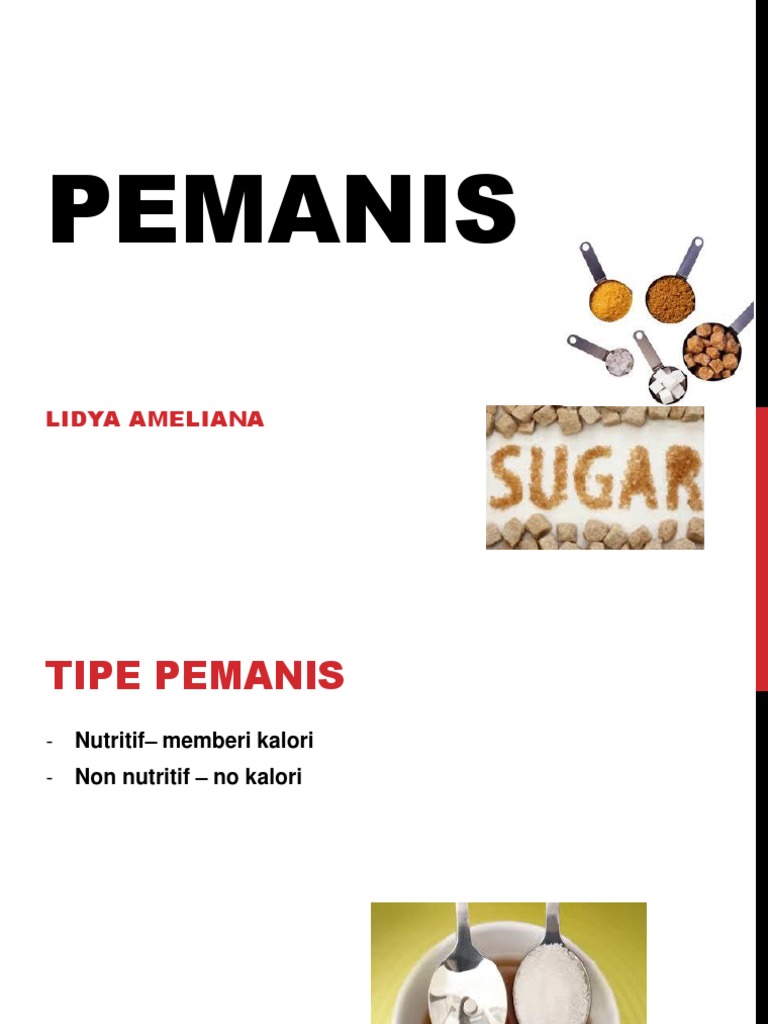 Pemanis New PDF | Download Free PDF | Sugar Substitute | Sucrose