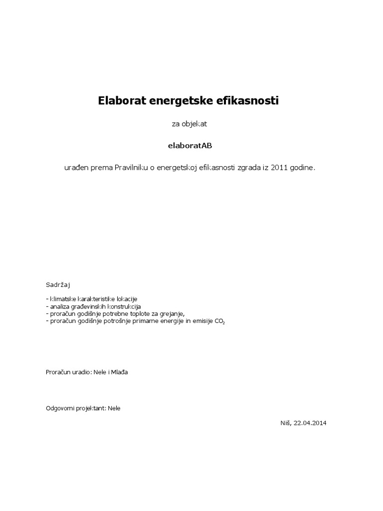 Elaborat PDF | PDF