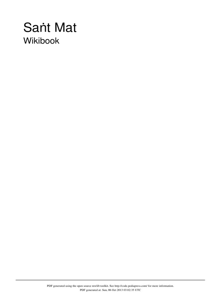 Sant Mat PDF | PDF | Indian Religions | Religious Behaviour And Experience