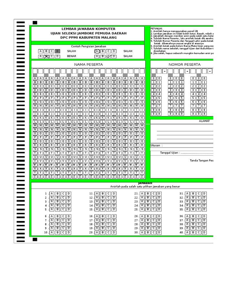 Aplikasi Lembar Jawaban Komputer | PDF