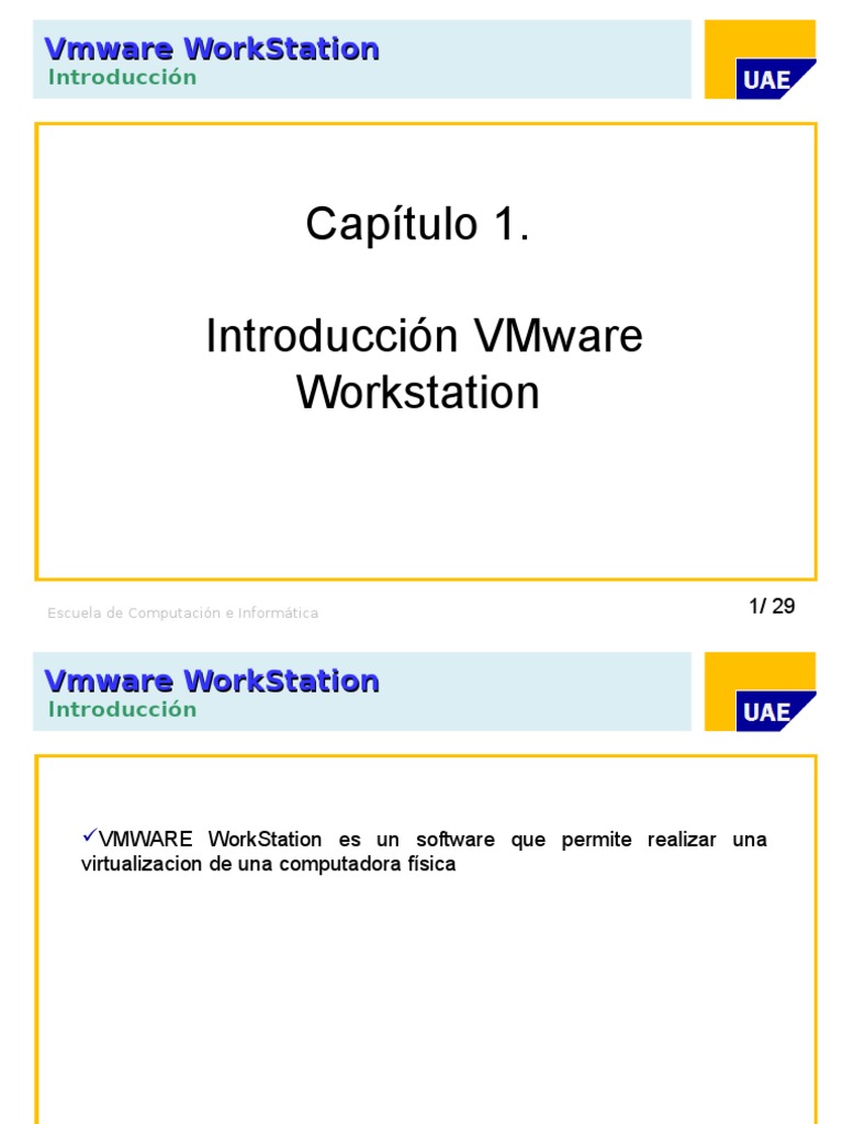 Introduccion A VMWARE | PDF | V Mware | Máquina virtual