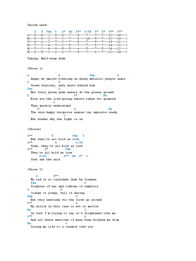 John Mayer - Bold As Love | PDF