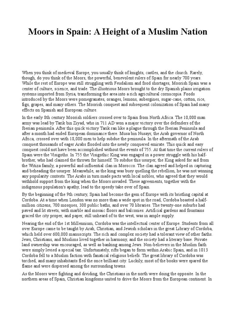 Moors in Spain | PDF | Al Andalus | Moors