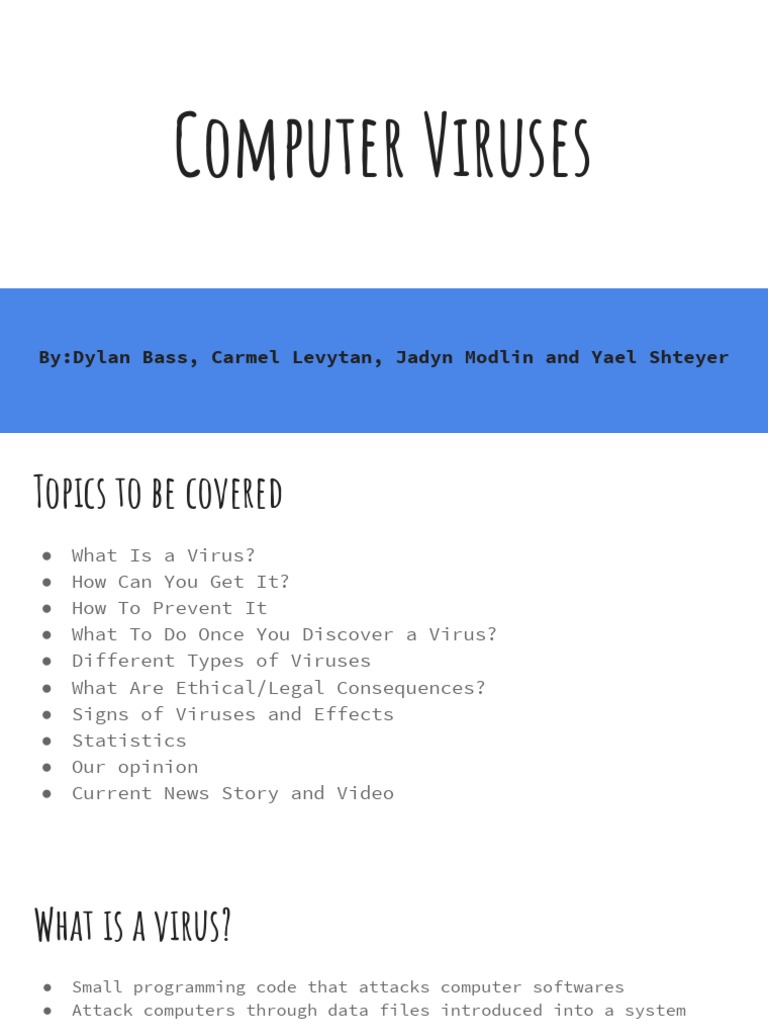Computer Viruses | PDF | Computer Virus | Antivirus Software