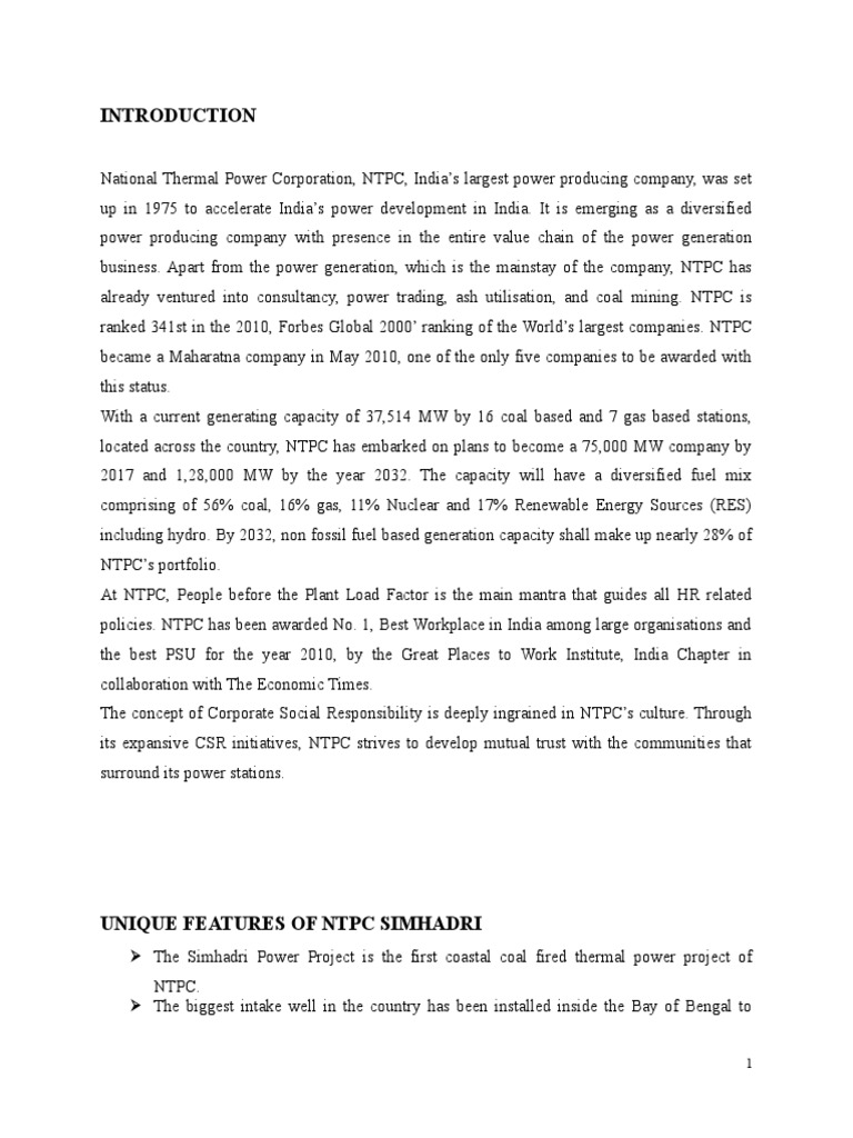 NTPC | PDF | Electrical Substation | Transformer