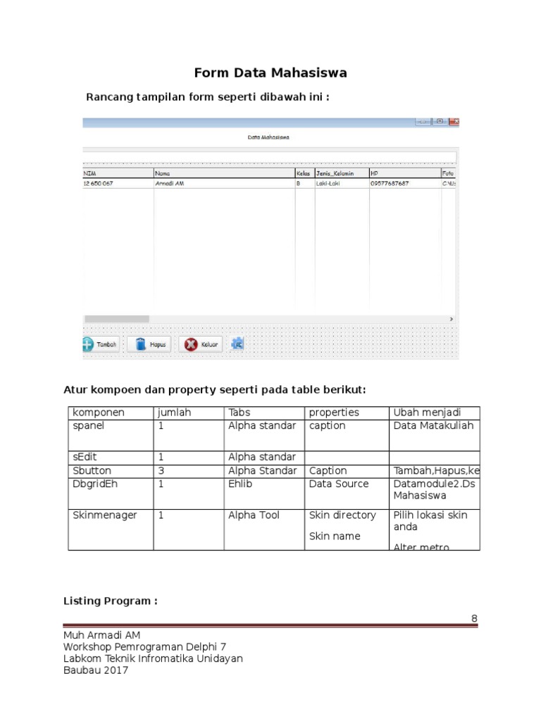 Form Data Mahasiswa | PDF | Komputer | Teknologi & Rekayasa