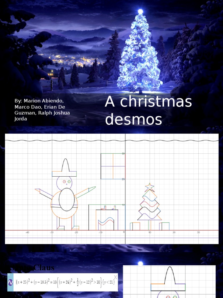 Christmas Desmos Math Art Designs | PDF | Christmas | December Observances